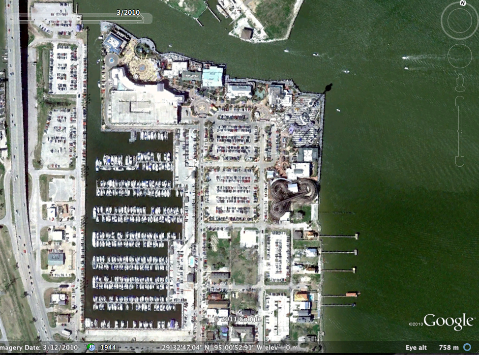Google Earth Time Machine: Kemah, Texas