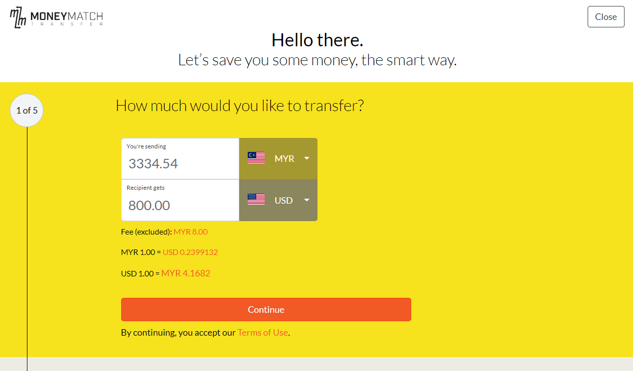 Guide for MoneyMatch Wire Transfer