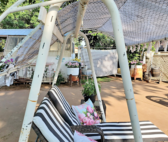 Penny's Vintage Home: Repurposed Swing Frame