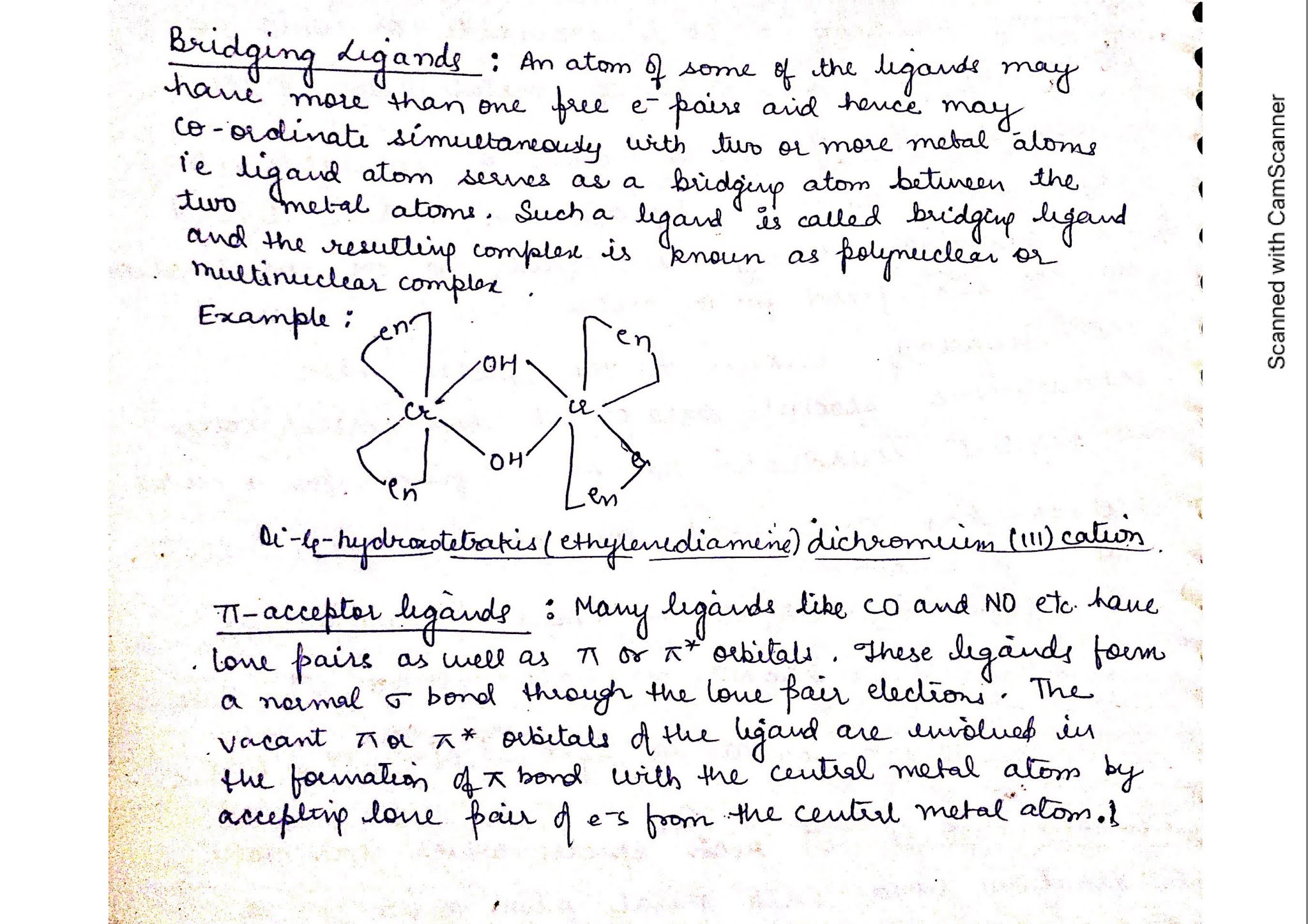 Chemistry Chapter 9 - Coordination Compounds Class 12 Handwritten Notes ...