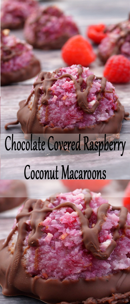Update: Chocolate Covered Raspberry Coconut Macaroons - CHEF LINKS