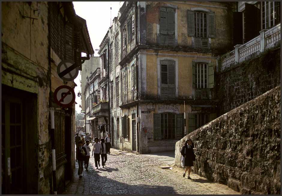 Macau Antigo: Rua Central e Moosa: década 1970