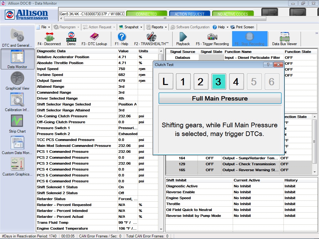 Clutch Test on ALLISON Transmission using ALLISON DOC Software - Blog ...