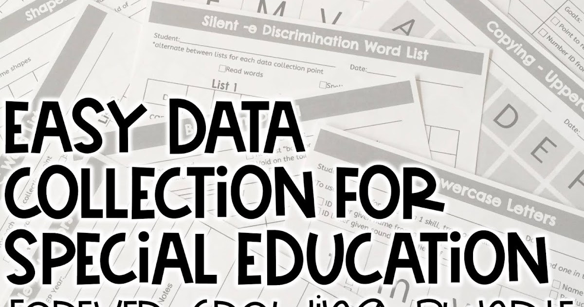Editable Special Education Data Sheets - Supports for Special Students