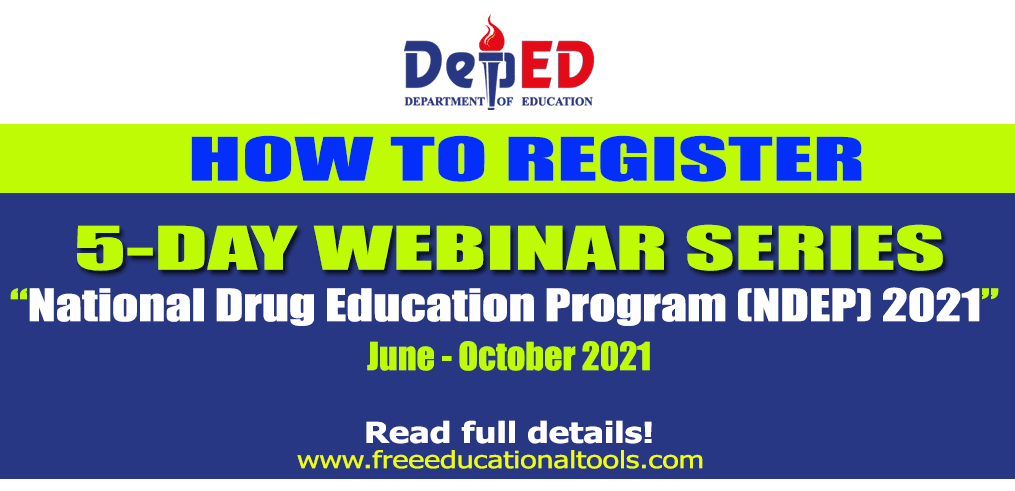 How to REGISTER in the 5-DAY Webinar Series on National Drug Education ...