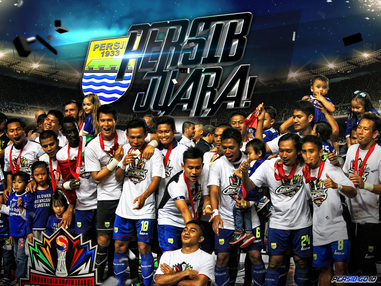√ Foto persib juara Indonesia Super League 2014 - Hikamedition