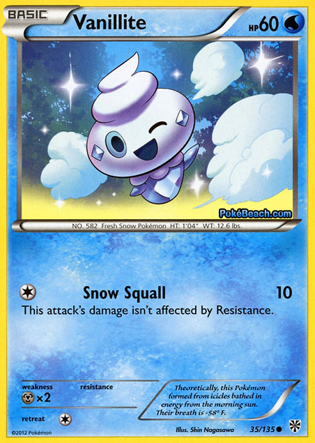 Vanillite -- Plasma Storm Pokemon Card Review | PrimetimePokemon's Blog