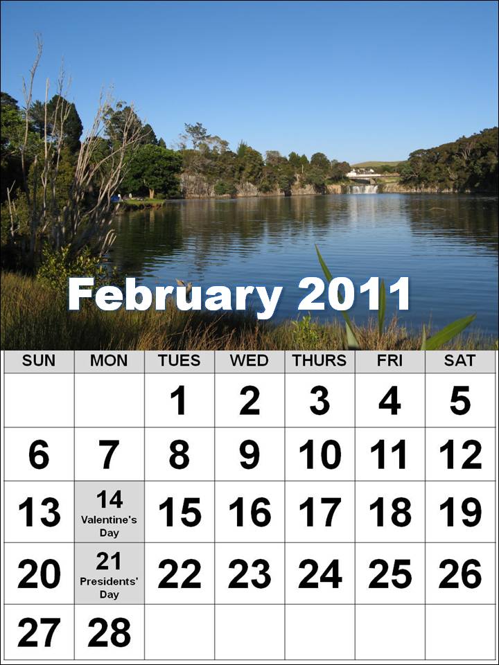 february 2011 calendar with holidays Sweet Face Painting