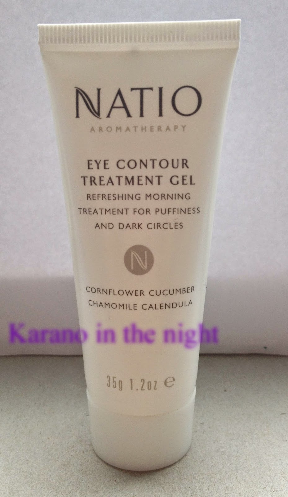 Part-time makeup hoarder: Natio eye contour treatment gel review