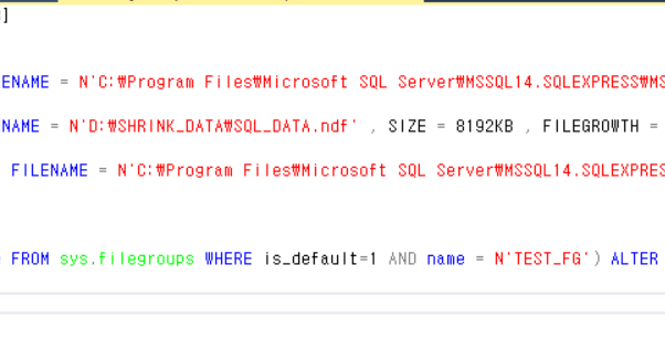 ParkSuSeong: MSSQL SHRINK online? offline? - shrink test 후기, 방법 및 주의할 점