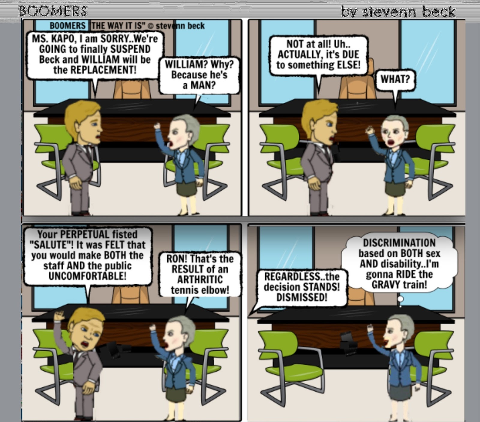 Stevenn Beck's "BOOMERS" Comic Strip: BOOMERS COMIC January 2017