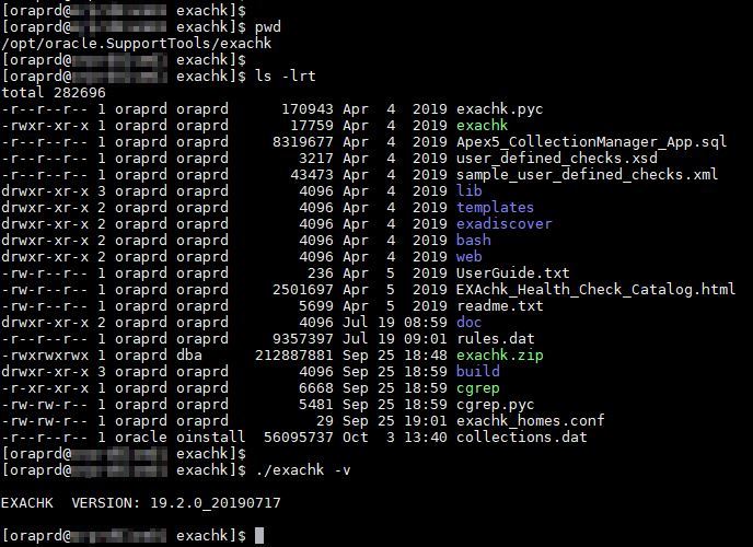 Davis Apps DBA: Running EXAchk in an EXADATA Server