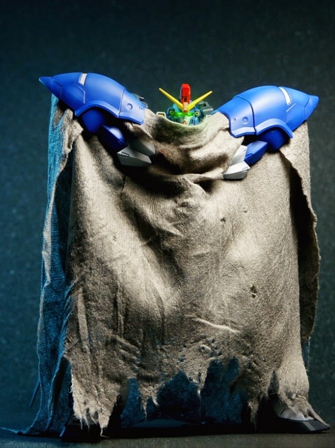 MG 1/100 Sandrock Gundam Custom EW with Cloak Custom Build - Gundam ...