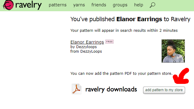 Publishing a Free Pattern on Ravelry