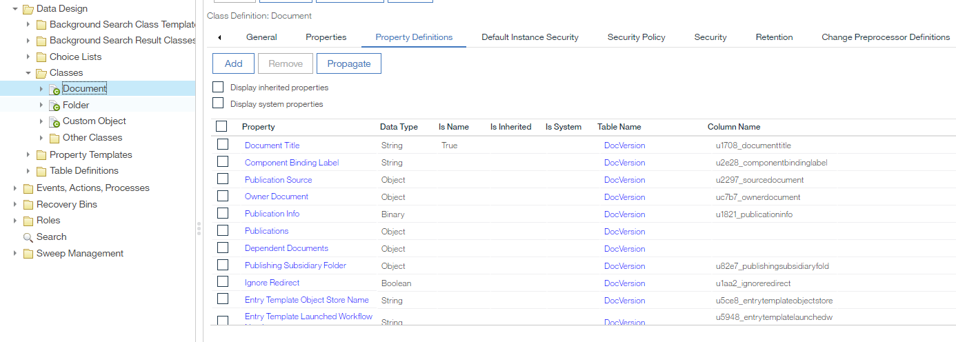 ECM Filenet API - Create Class Definition ECM Filenet API - Create Class Definition