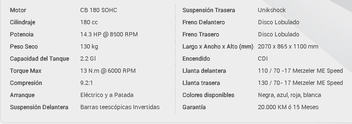 AKT XM 180: Una moto tipo Supermotard