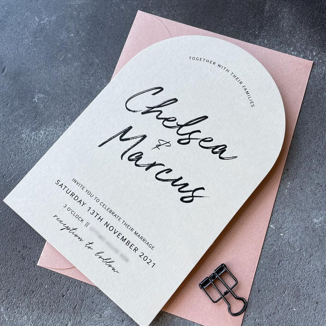 Modern Wedding Invitation cards | Melody Jacob