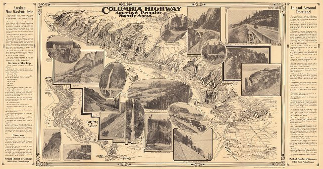 US Route 30/Columbia River Highway; old US 30 on the Historic Columbia ...