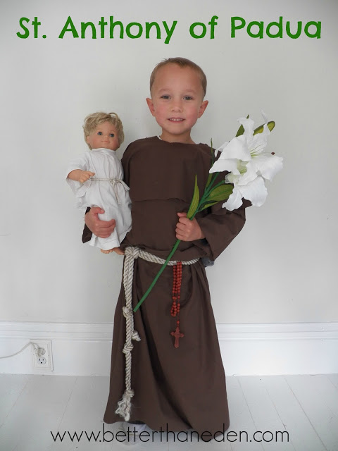 Saint Costumes 101 (and a whole bunch of All Saints' ideas for boys ...