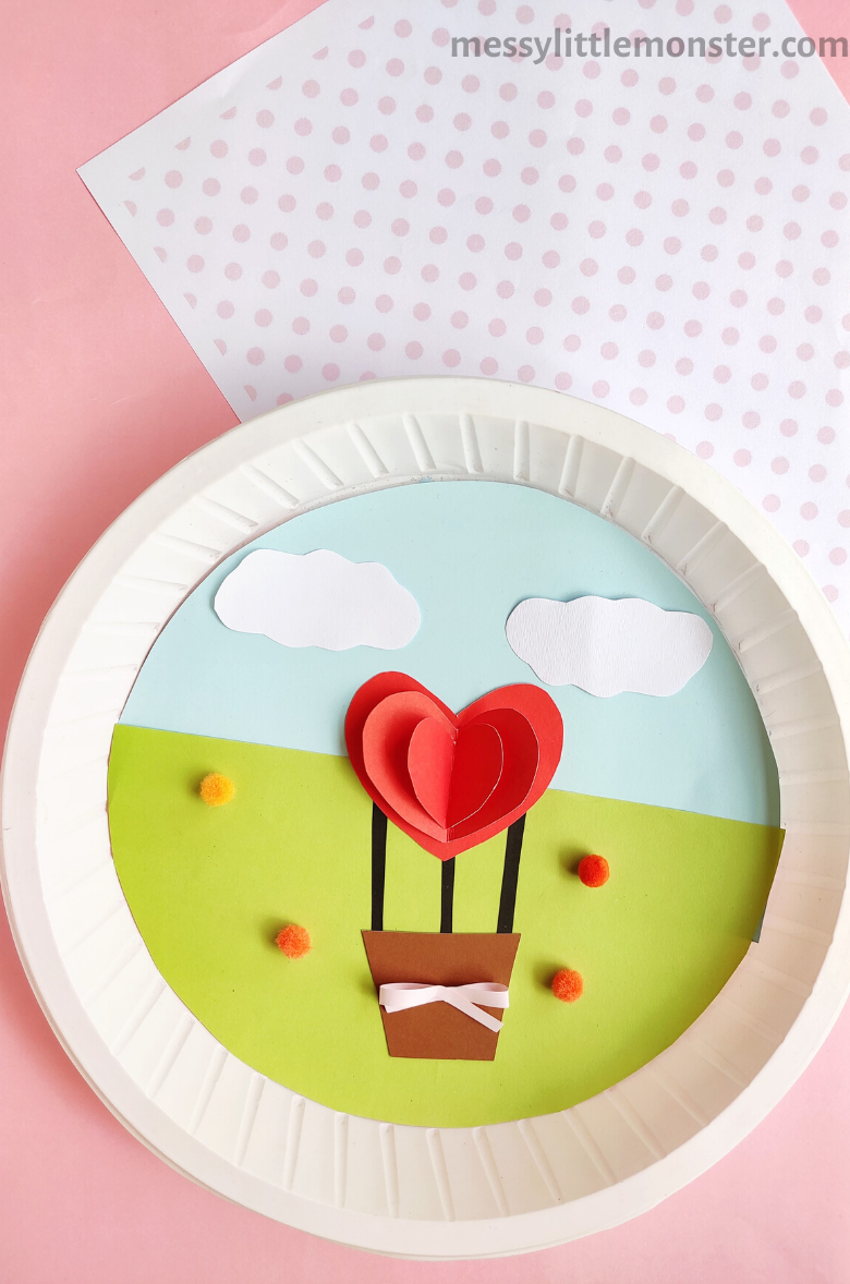 Paper Plate Hot Air Balloon Craft - Messy Little Monster