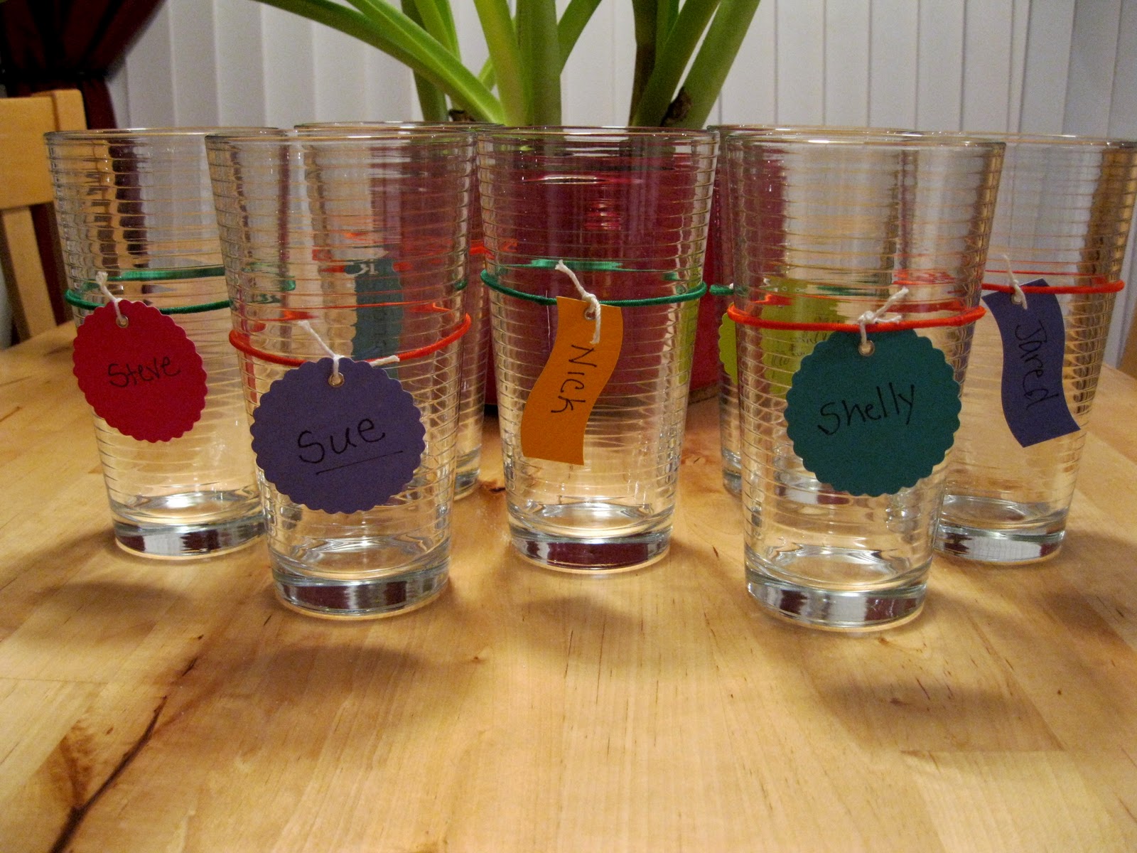 Nagle5 News: No Plastic Cups or How to Label Your Drinking Glasses