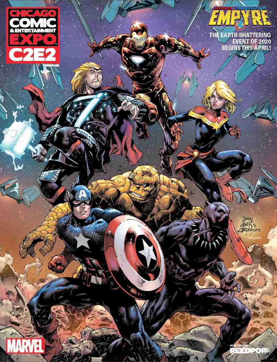 Pôster da C2E2 de Chicago destaca o evento Empyre da Marvel ~ Universo ...