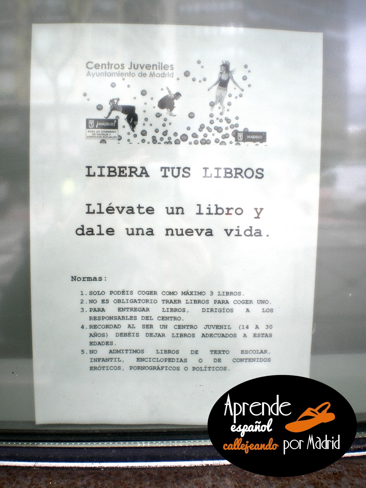 Libros libres - Aprende español callejeando por Madrid