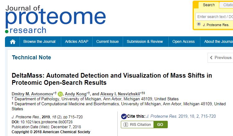 News in Proteomics Research: DeltaMass -- VISUALIZE ALL THE MASS SHIFTS!?!?