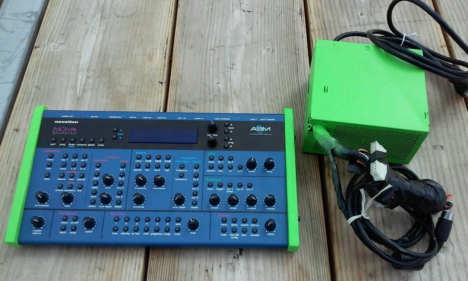 MATRIXSYNTH: Novation Nova with Custom Green Side Panels - Better than ...
