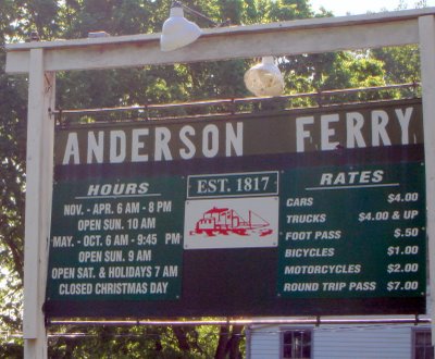 Every Day is a Gift: The Anderson Ferry