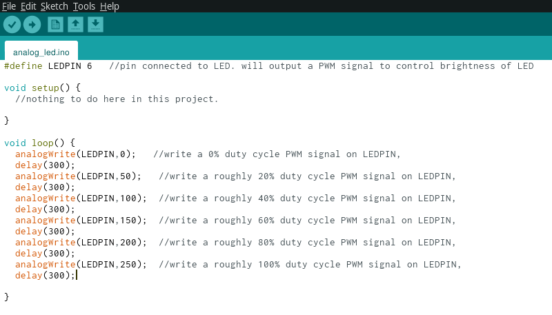 lackluster studios: Arduino - Dimmable LED