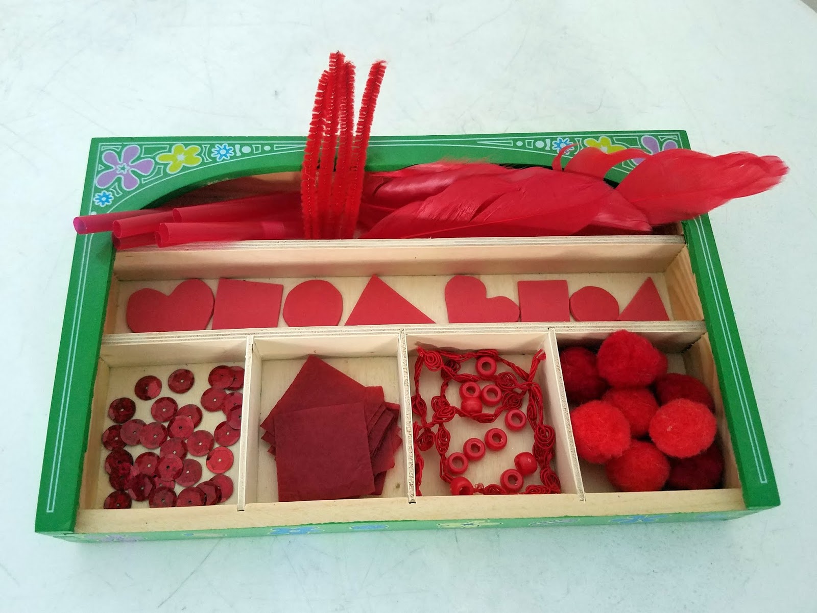 Mom's Tot School: Learning about Red!