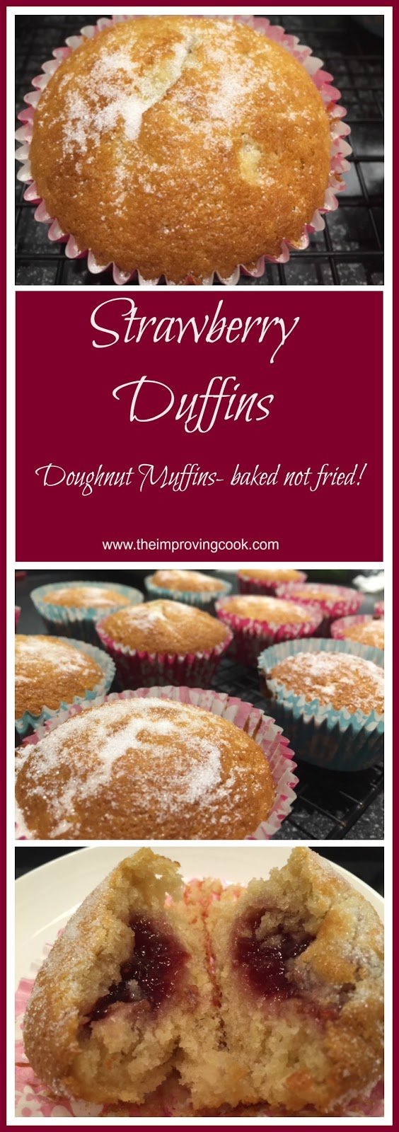 Strawberry Duffins (Doughnut Muffins)