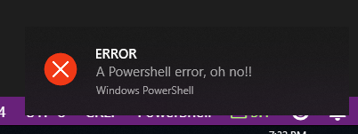 Powershell notifications with Windows Forms
