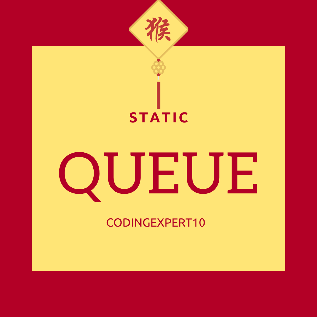 C Program To Create A Static Queue Dsa