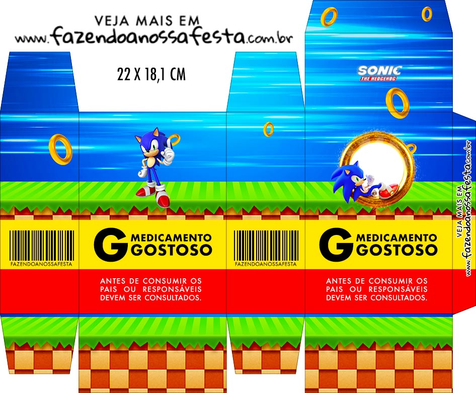 Sonic Party: Free Printable Boxes. - Oh My Fiesta! for Geeks