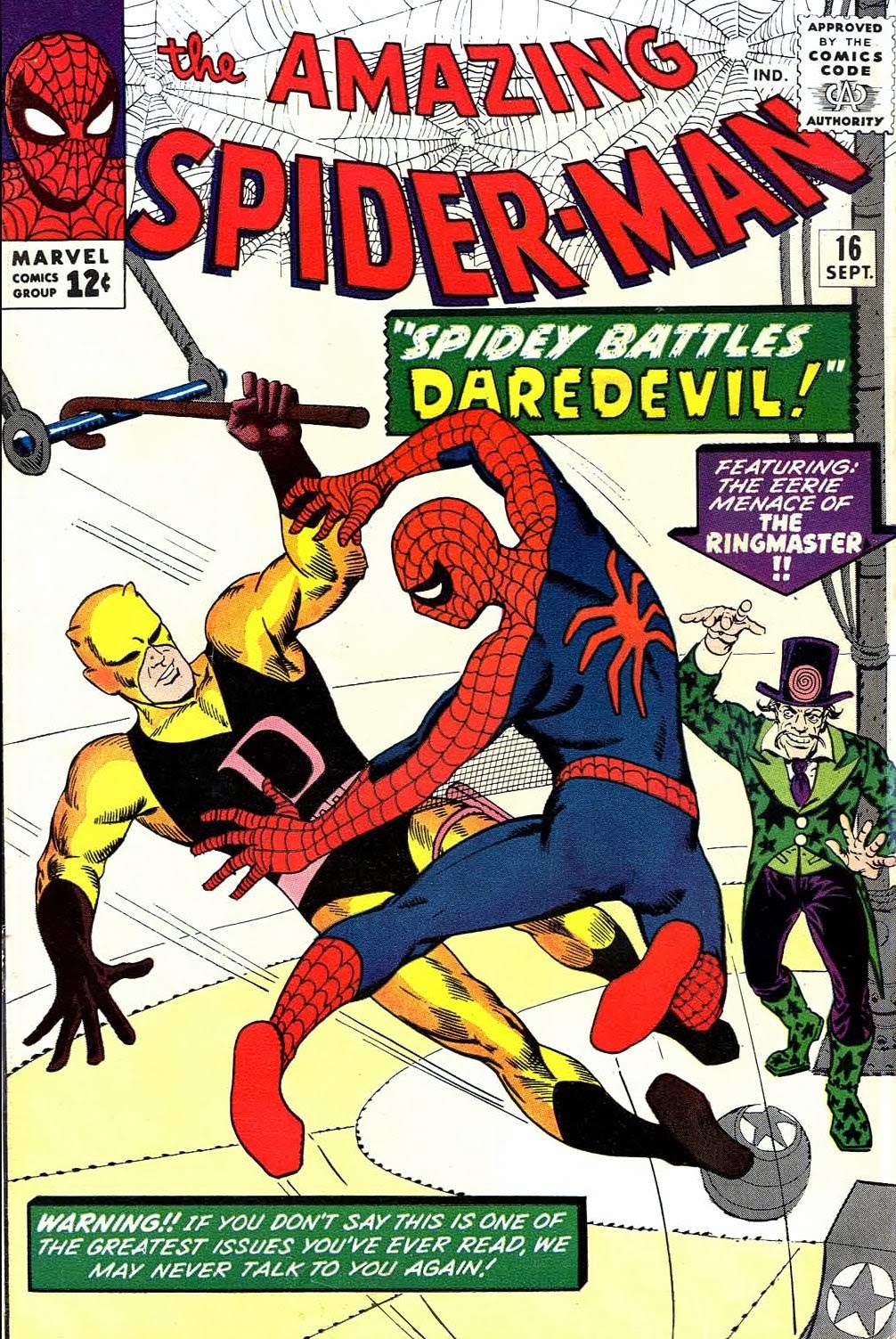 COMIC BOOK FAN AND LOVER: COMBATES CLÁSICOS: DAREDEVIL VS SPIDER-MAN