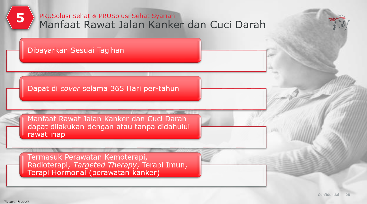 Tabel Manfaat PPH plus dan Pru solusi Sehat