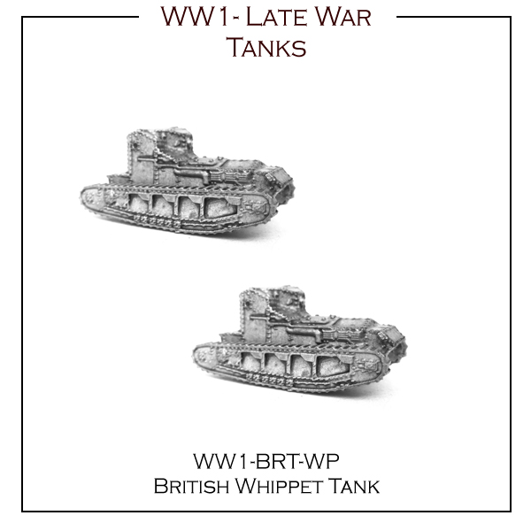 10mm Wargaming: Five New WWI Tanks from Kallistra