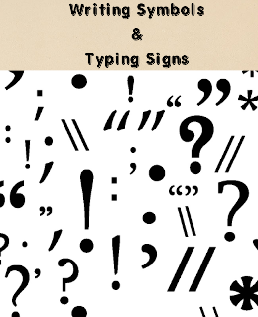 Writing Symbols & Typing Signs - Kotak Ilmu