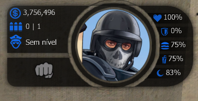 Kit Hud + sistema de avatar + fome, sede e sono - MTA Brasil