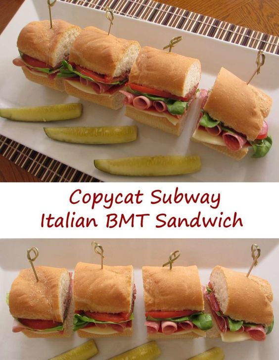 Copycat Subway Italian BMT Sandwich - Good Eat