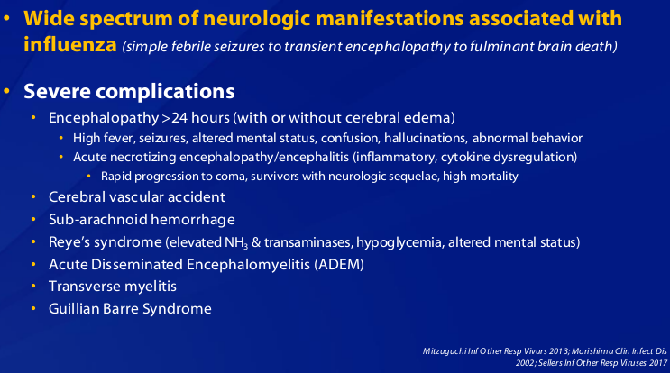 Avian Flu Diary: Frequent Neurologic Manifestations & Encephalopathy ...