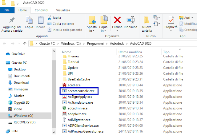 CAD semplice: AutoCAD Core Console, il motore di AutoCAD