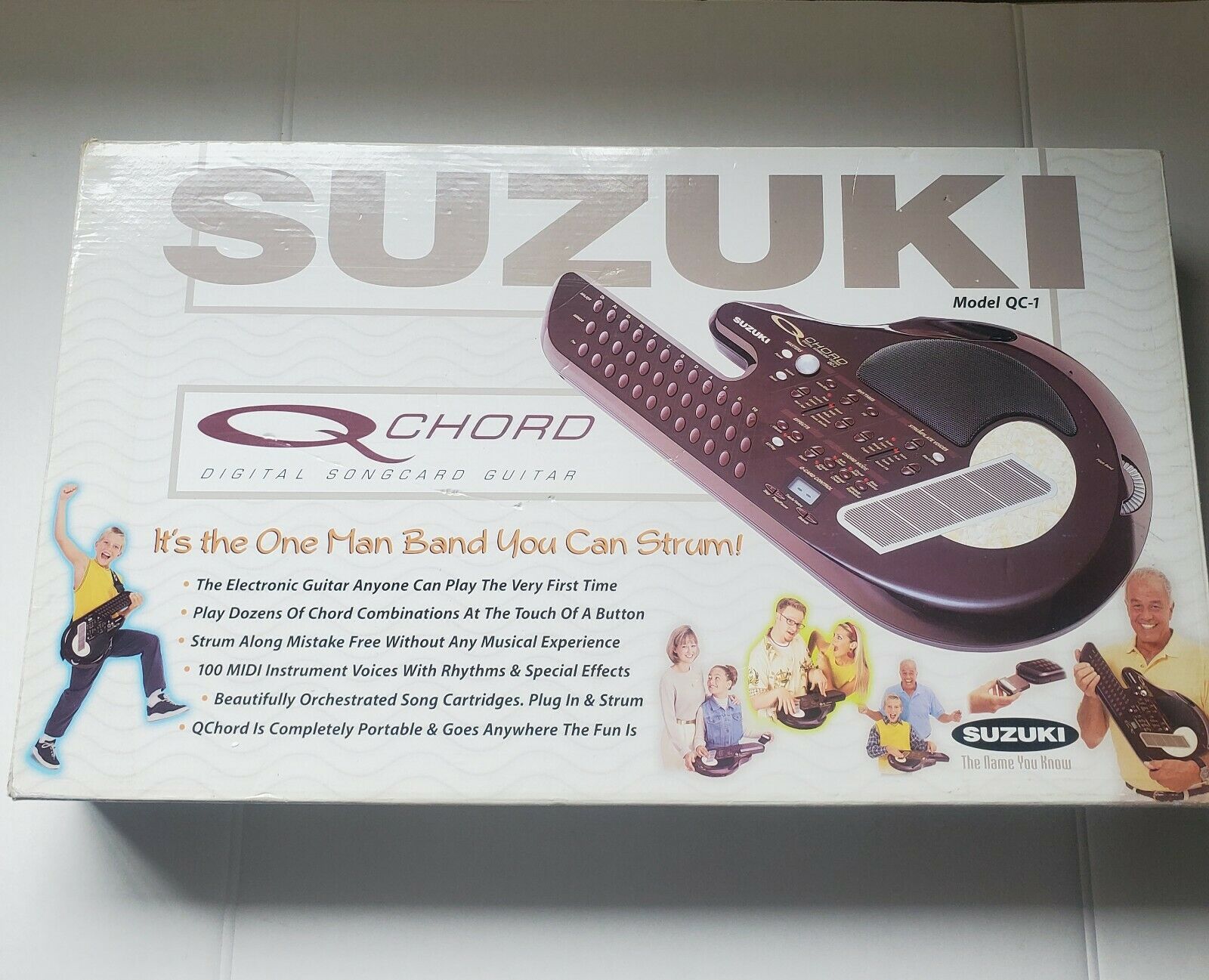 MATRIXSYNTH: SUZUKI QChord QC-1 Synthesizer Omnichord w/ Original Box