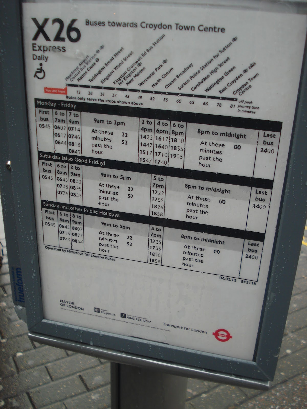 WLTM Transport Blog: Heathrow/Croydon Trip 20/04/12