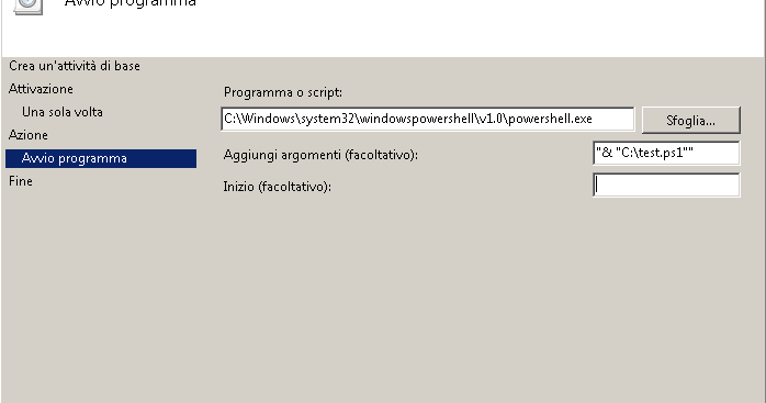 Sistemisto: Powershell da task manager di windows