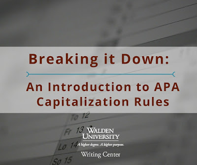 Breaking it Down: An Introduction to APA Capitalization Rules