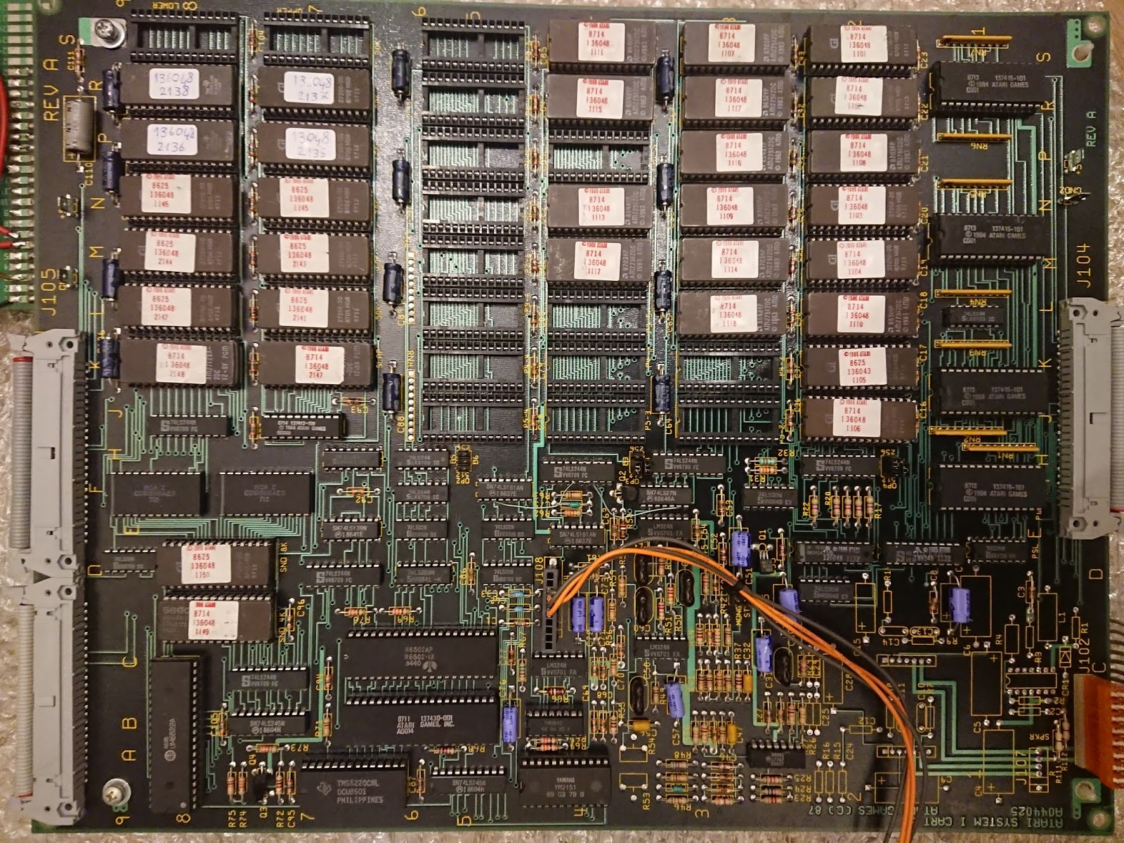 Arcade PCB Fever: Road Blasters by Atari