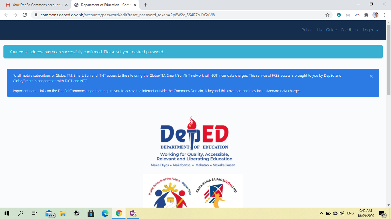 Steps in Activating DepEd Commons Account
